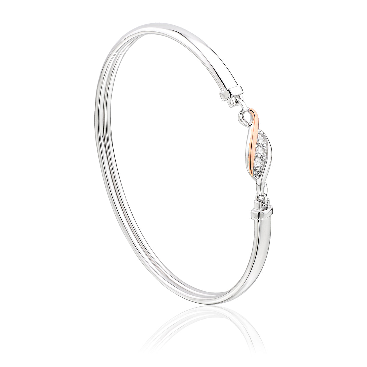 Clogau® Past Present Future Bangle | Rare Welsh Gold